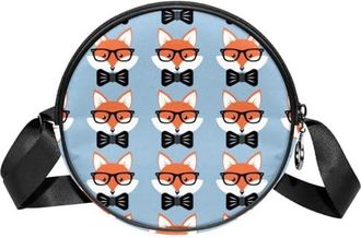 Generic Sac &agrave; bandouli&egrave;re rond pour femme, petit sac &agrave; bandouli&egrave;re avec fermeture &eacute;clair et bretelles r&eacute;glables style d&eacute;contract&eacute; pour femmes et filles