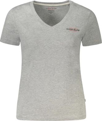 Guess Femme, Tops, Gris, Taille: 42 FR T-Shirt Col V American Tradition