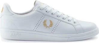 Fred Perry Homme, Chaussures, Blanc, Taille: 42 EU B721 Tennis Baskets