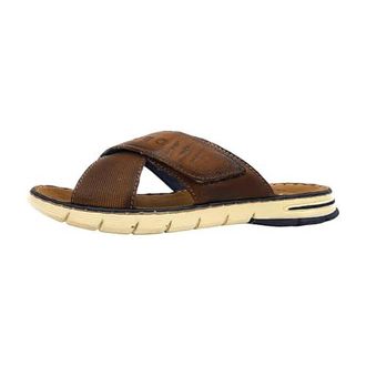 Bugatti Homme Mules dété en Cuir et Textile, Cognac, 40 EU