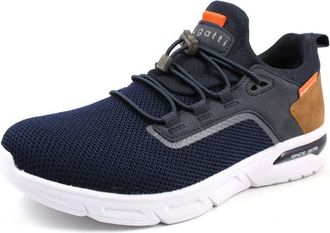 Bugatti Bugatti Atmungsaktives Turnschuhe Leichtgewichts Mesh Obermaterial Laufschuhe Ultraleichte Sohle Sneaker Elastischen Schnürsystems, Dunkelblau, 43 EU