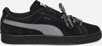 Puma Women s Suede Bloom Sneakers Black / Slate Sky