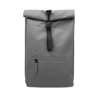 Rains unisex, Sacs, Gris, Taille: ONE Size Sac &agrave; dos &eacute;tanche Rolltop Gris-Mochilas