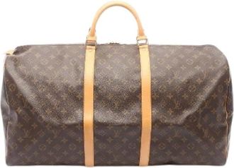 Louis Vuitton unisex, Pre-owned, Brun, Taille: ONE Size Sac Boston Keepall Monogram en Toile Enduite Pre-owned