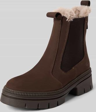 Tamaris Chelsea Boots mit Lammfellfutter aus Rindsvelours