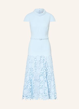 Self Portrait Self-Portrait Kleid Mit Spitze blau