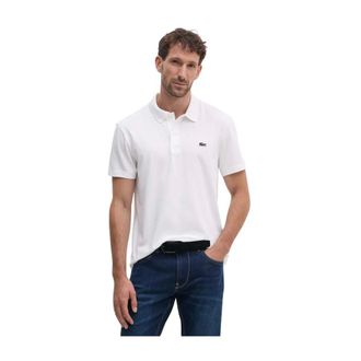 Lacoste Polo en coton m&eacute;lang&eacute; coupe regular - Homme - Tops - Beige - Taille: 2XL