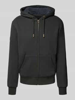 Superdry Sweatjacke mit Kapuze und K&auml;nguru-Tasche