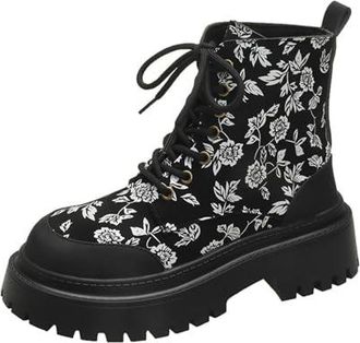 Generico Chaussures Bottes pour femme &eacute;l&eacute;gantes, Bottines pour femme, imperm&eacute;able, basses, bottines, souples, noires, pour femme, &agrave; talons bas, bottes Texans p