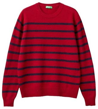 Benetton Maillot G/C M/L 103mk107u Sweater, Rouge, Medium Homme