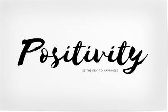 artboxONE Poster 30x20 cm Motivation & Sprüche Typografie Positivity - Bild positiv Buddhismus glück