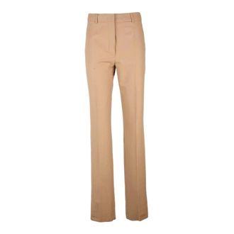 Sportmax Hoch taillierte Mora Hose mit Rei&szlig;verschluss - - Trousers - Damen - Braun - S