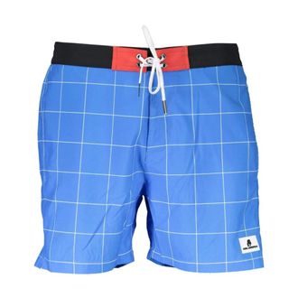 Karl Lagerfeld Check Boardshorts - - Swimwear - Herren - Blau - S