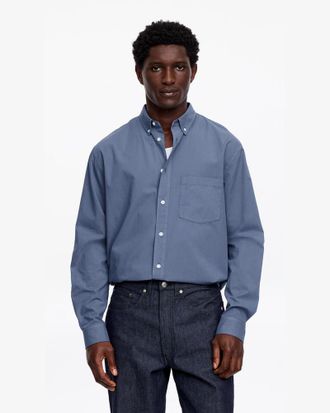 Arket Legeres Popeline-Hemd -Blau