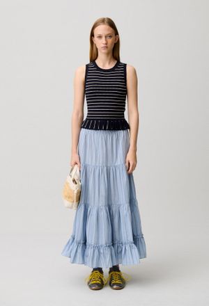 Claudie Pierlot Gestreiftes Stricktop