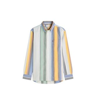 Tommy Hilfiger Chemise ray&eacute;e &agrave; col am&eacute;ricain en coton