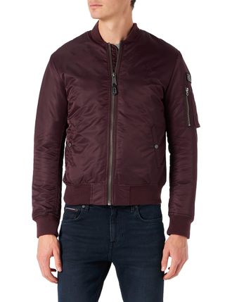 Schott NYC Unisex AIRFORCERS Bombers, Dark Burgundy, Large