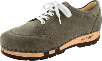 Woody Damen Mary Clog Sneaker, Sand, 41 EU