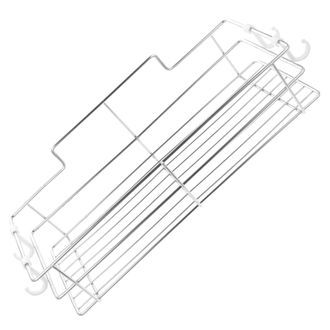 Angoily Wandregal Aus Edelstahl F&uuml;r Badezimmer Duschablage Mit Aufbewahrungsst&auml;nder Wc-ablage Inklusive Wand-zahnb&uuml;rstenhalter Montagefertig Mit Bel&uuml;ftungsdes