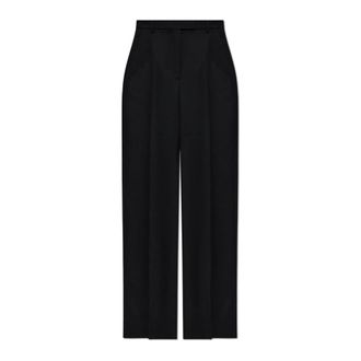 Alexander McQueen Wollhose mit B&uuml;gelfalte - - Trousers - Damen - Schwarzk - S
