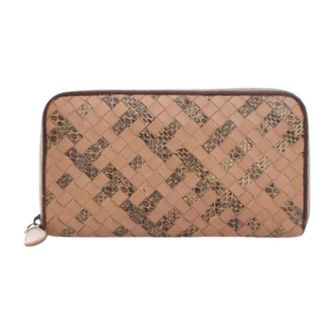 Bottega Veneta Pre-owned Leder Portemonnaies - - Pre-owned - Damen - Beige - ONE SIZE