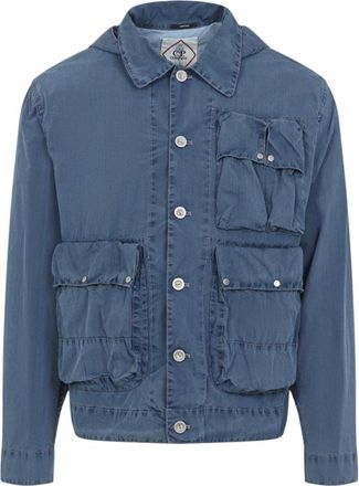 C.P. Company C.p. Company, Homme, Vestes, Bleu, Taille: XL Goggle Jacket