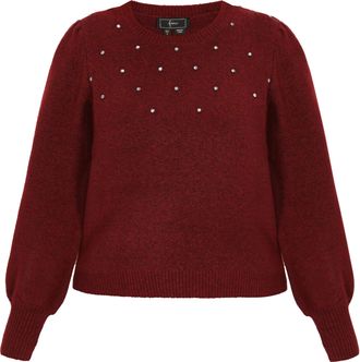 Faina Pullover Frauen Weinrot