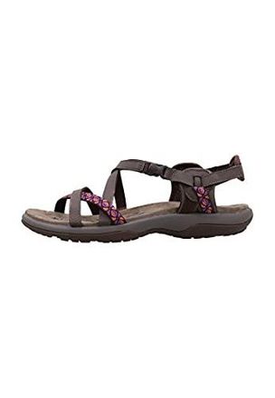 Skechers Reggae Slim - Vacay Plateforme Femme Chocolate Duraleather/webbing 37 EU