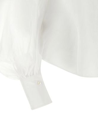 Brunello Cucinelli Crispy Organza Shirt - White