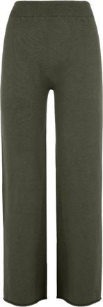 Bomboogie Femme, Pantalons, Vert, Taille: 42 FR Pantalon en maille sans couture &agrave; jambes droites