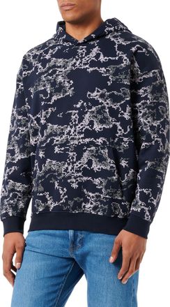 s.Oliver Herren Sweatshirt Langarm mit Kapuze Blue XL