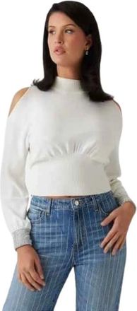 Guess Femme, Pulls, Blanc, Taille: 36 FR Pima Sweater