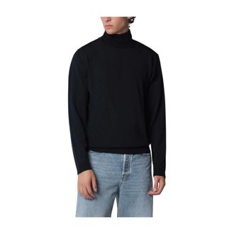 Roberto Collina Homme, Pulls, Bleu, Taille: XL Dolcevita ML