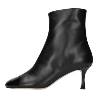 N&deg;21 Cap-toe Lederstiefel - - Shoes - Damen - Schwarzk - 39 EU