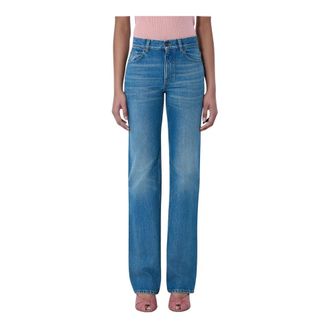 Chlo&eacute; Straight-Leg Jeans aus Denim - - Jeans - Damen - Blau - W28
