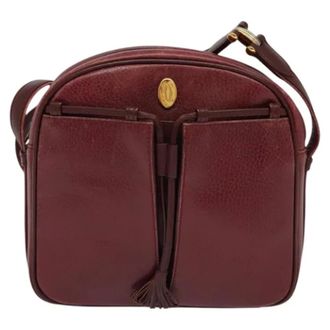 Cartier Pre-owned Cuir sacs-ports-paule - Femme - Pre-owned - Rouge - Taille: ONE Size