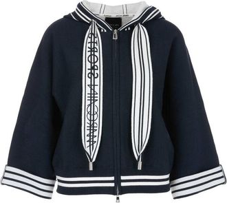 Marc Cain Damen Strickjacke mit Kapuze