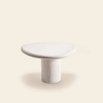Madura Table DAppoint Myrko Blanc min&eacute;ral - BLANC