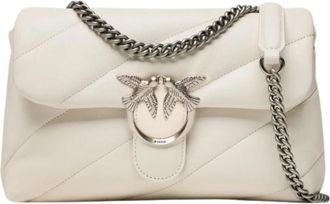 Pinko Handtasche Pinko Sacs main Love Puff Classic Cl Sheep Nap Blanc
