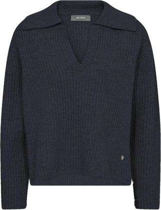 Mos Mosh MOS Mosh, Femme, Pulls, Bleu, Taille: 42 FR V-neck Knit