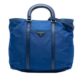 Prada unisex, Pre-owned, Bleu, Taille: ONE Size Pre-owned Vintage Satchel