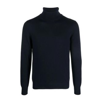 Tagliatore Blauer Rollkragenpullover - - Knitwear - Herren - Blau - 2XL