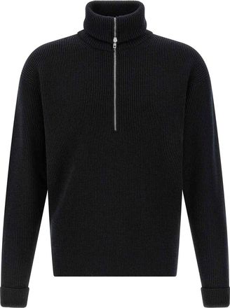 Christophe Lemaire Rundhalspullover - Schwarz