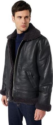 Schott NYC Homme Lc1259 Bombardier, NOIR/GRIS, XL EU