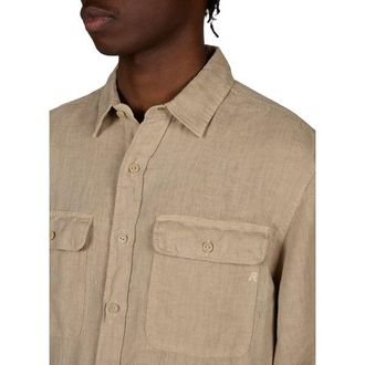 Replay Chemise droite &agrave; poches en lin