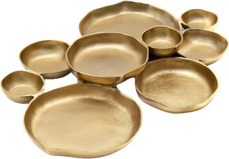 Generic Cuencos Para Servir Para Entretenimiento - De Postre Decorativo Nueve Rejillas,Bandeja De Charcuter&iacute;a, Para Refrigerios, Nueces, Chips, Frutas, Dulces