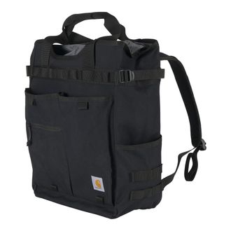 Carhartt Work in Progress Nylon Convertible Tote, Wasserabweisender Cinch-Top Rucksack, Schwarz, Einheitsgr&ouml;&szlig;e