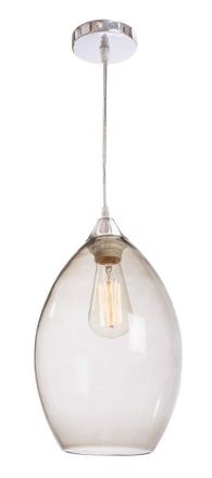 Lussiol Wilkinson Pendelleuchte, Rauchglas, 40 W, rauchfarben, &oslash; 20 x H 30 cm