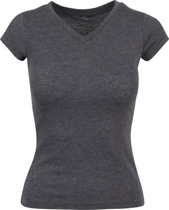 Build Your Brand Damen Basic T-Shirt voor Dames T Shirt, Charcoal, 3XL EU