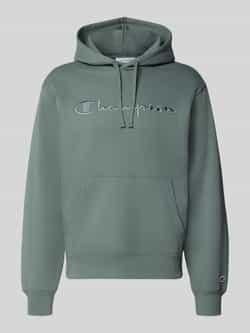 Champion Relaxed Fit Hoodie aus Baumwoll-Mix mit Label-Stitching